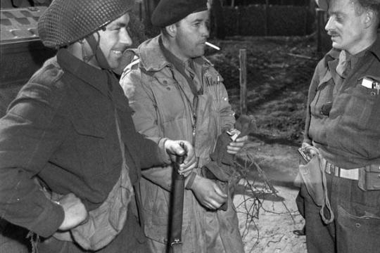 Soldiers Having a Break - Canadian Army - War Photos